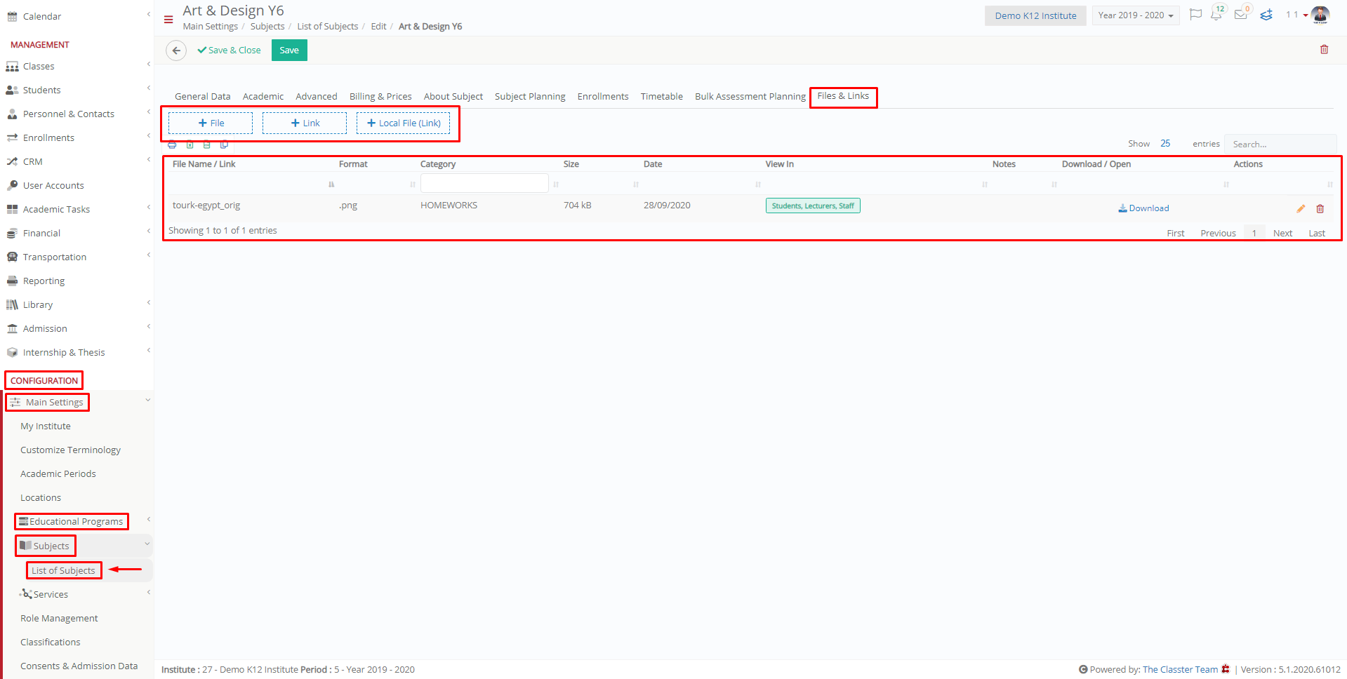 How Do I Upload Files To A Specific Subject And Where Can The Files Uploaded Be Viewed By 